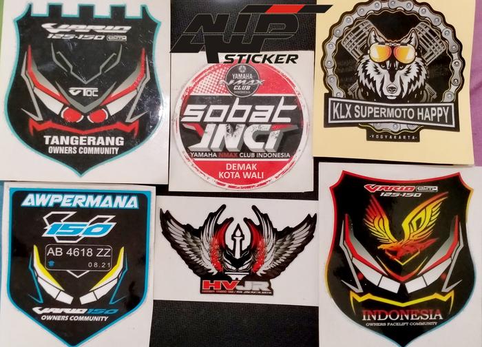 Jual Cetak/Print Sticker Stiker Komunitas, Label produk, Logo ...