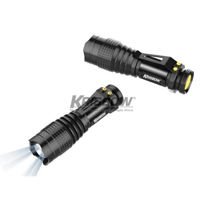 Jual KRISBOW LED FLASHLIGHT 50LM, 1XAA W/CLIP ALU 10108200 - Jakarta ...