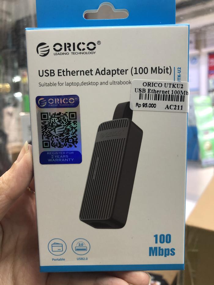 Jual Orico Utk U2 Usb To Lan Ethernet Adapter Utku2 Utk-u2 Di Seller ...