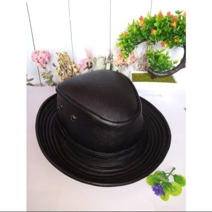 Jual Topi Tompi Kulit - Topi Fedora - Topi Pria Asli Kulit Domba ...