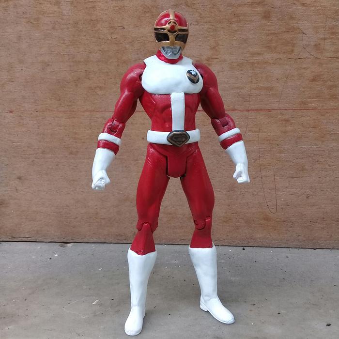 Jual action figure custom Goggle v red super sentai power rangers not ...