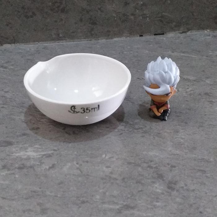 Jual Evaporating dish Cawan penguapan Cawan porselen Cawan uap 35 ml ...