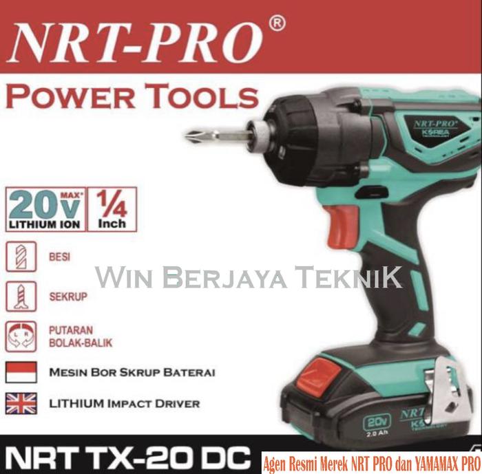 Jual Mesin Bor Skrup / Impact Driver NRT PRO type TX-20 DC - Jakarta ...