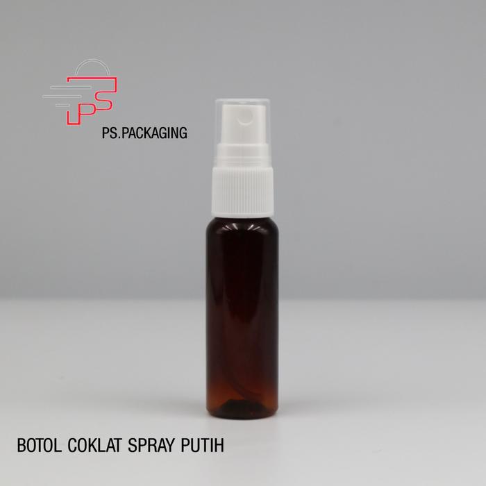 Jual Botol Spray Coklat 27/30ml / Botol Plastik Coklat / Botol Spray ...