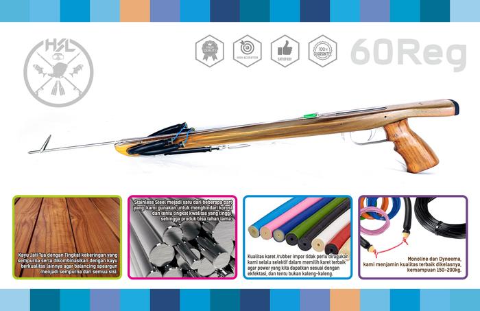 Jual Speargun / Panah Ikan 60cm untuk Sungai atau kali full stainless ...