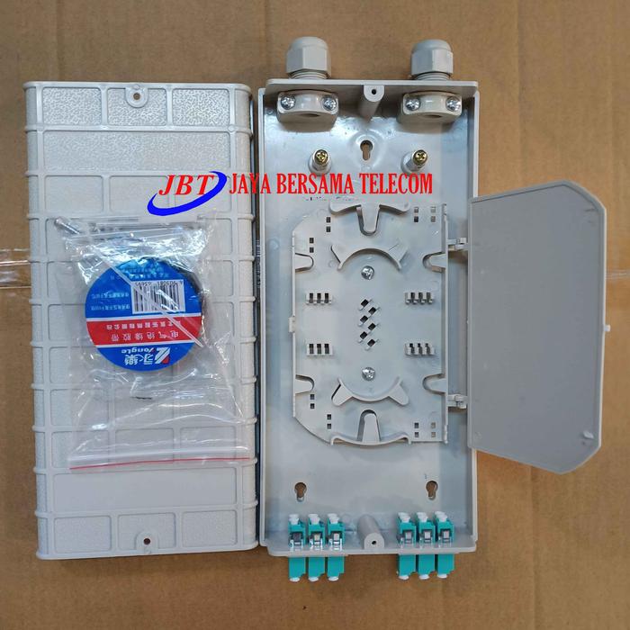 Jual OTB Wall/ODF/Roset FTTH 12 Core LC-LC OM3 Multimode+Adapter Saja ...