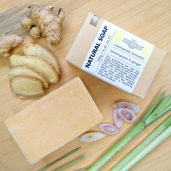 Jual Natural Soap Bar - Lemongrass & Ginger 125gr - Republic Of Soap ...