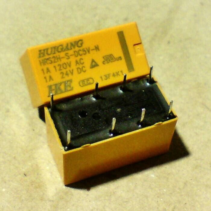 Jual Relay 5v 8Pin HKE /HUIGANG Relay 5V PCB HRS Relay HRS2H-S-DC5V ...