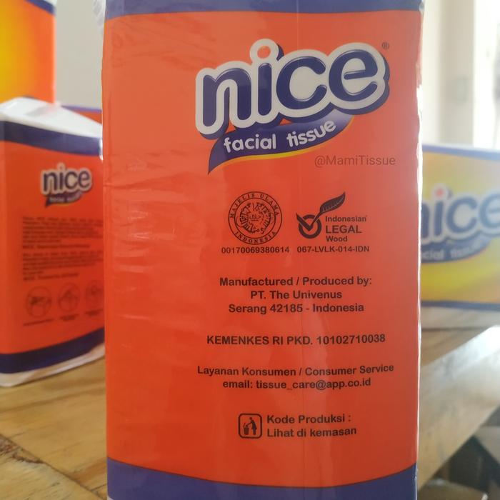 Jual Nice Facial Tissue Kiloan 900 Gram 2 Ply/ Tissue Wajah/ Tissue ...