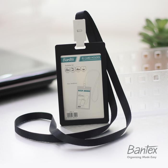 Promo Bantex ID Card Holder Lanyard |Name Tag Portrait Black #8865 10 ...