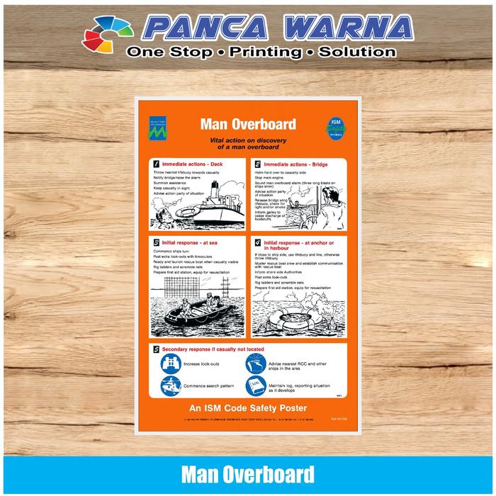 Jual Stiker Kapal Safety Sign Man Overboard ISM Code Perkapalan ...