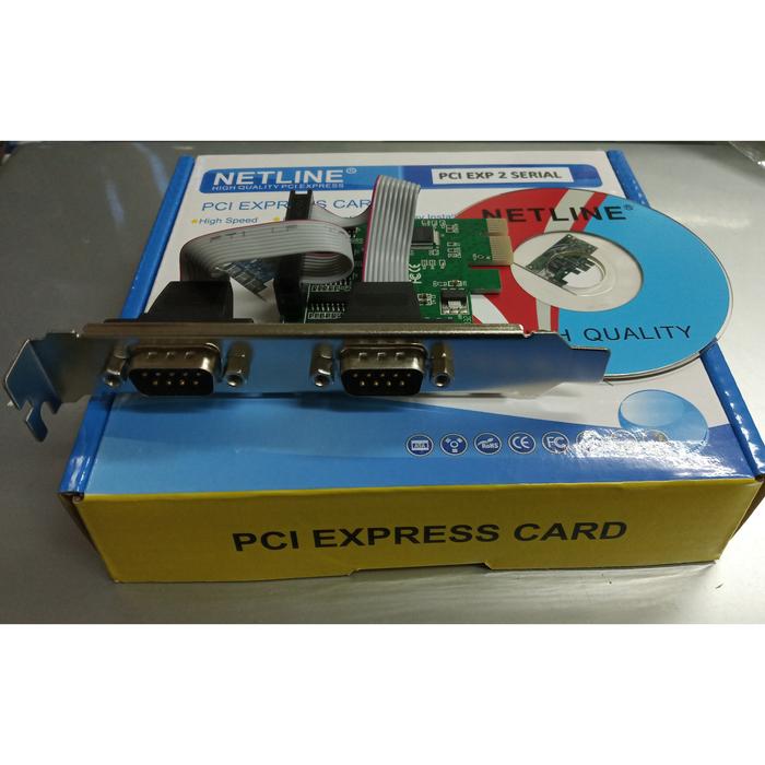Jual Pcie Pci Express Serial Rs232 Db9 Male 2 Port Netline Di Seller ...