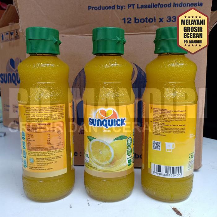 Jual SUNQUICK LEMON 330 ML - Kota Bandung - PD. MANDIRI BDG | Tokopedia