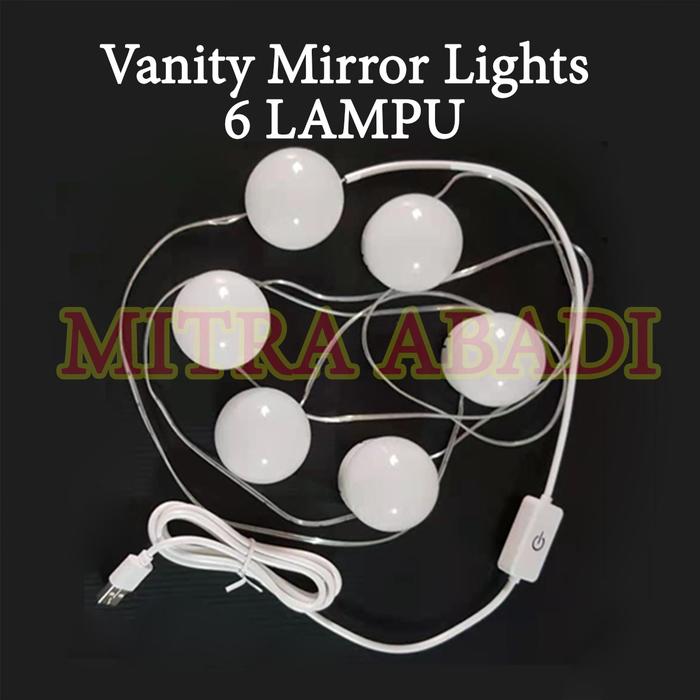 Jual Lampu Makeup Bohlam Cermin LED - Vanity Mirror Lights LED - 6 ...