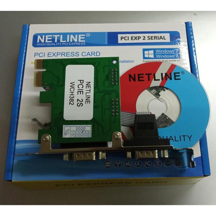 Jual Pcie Pci Express Serial Rs232 Db9 Male 2 Port Netline Di Seller Velvet Store - Cengkareng ...