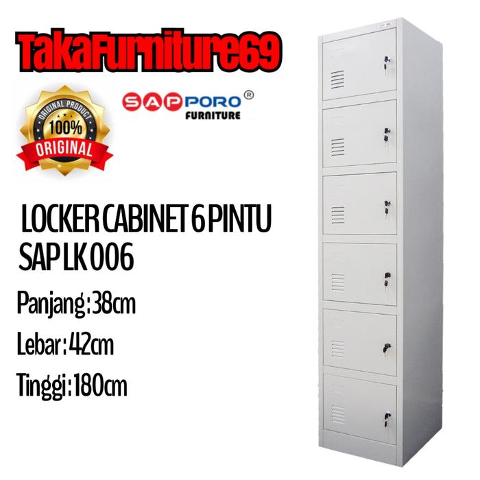 Jual Locker KOLN LK 006 / Locker Besi 6 Pintu / Filing Cabinet / Loker ...
