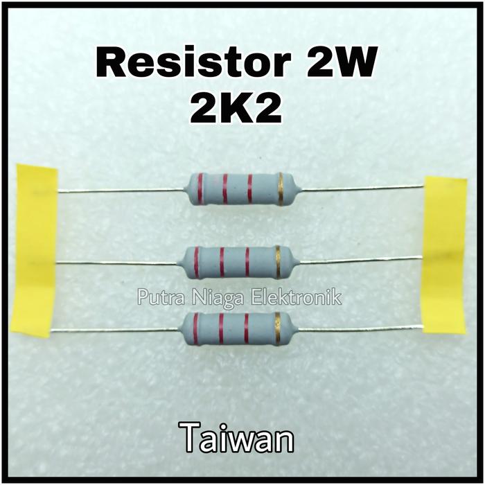Jual Resistor 2K2 2W Taiwan 2,2K ohm 2Watt 2.2K 2 Watt - Kota Bandung - Putra Niaga Elektronik ...