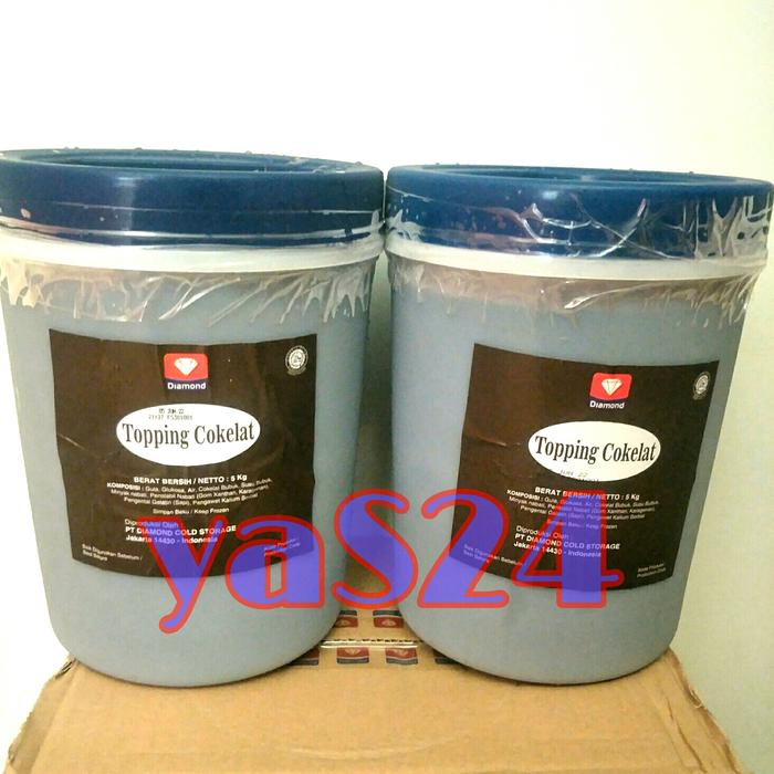Jual Topping Coklat Kaleng Diamond 5kg (toping ice cream/es krim ...