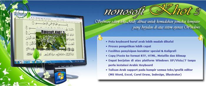 Jual NONOSOFT KHOT 3 v3.1.9 Software Editing Huruf Arab Unlimited - Kab ...