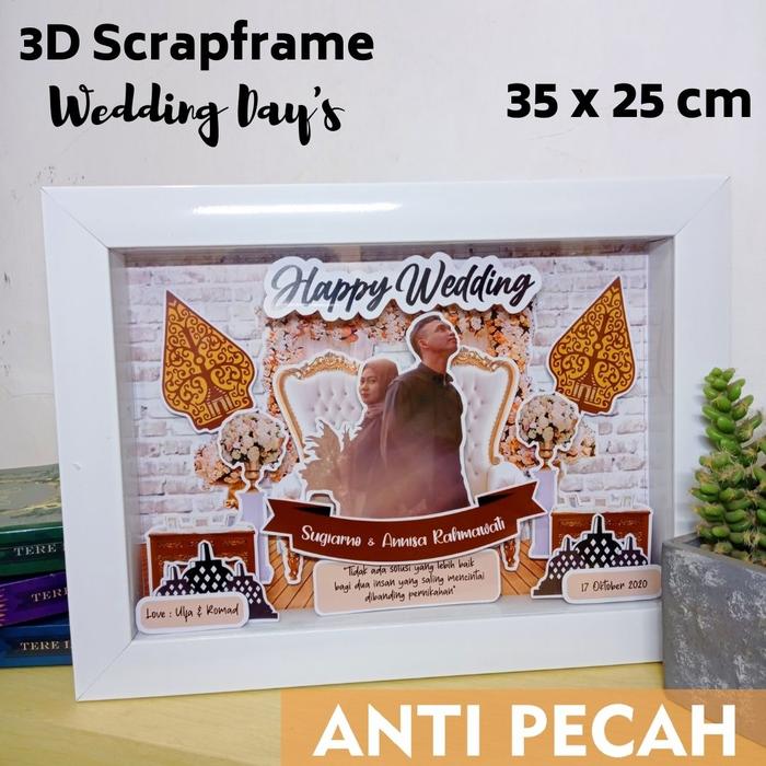 Jual Scrap Frame Wedding
