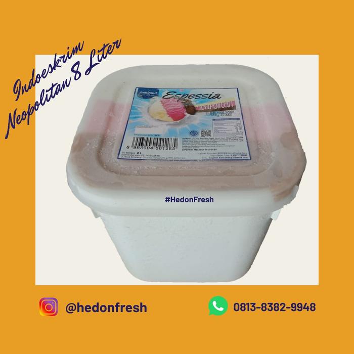 Promo Ice Cream Neapolitan Indoeskrim Indofood 8 Liter - Jakarta ...