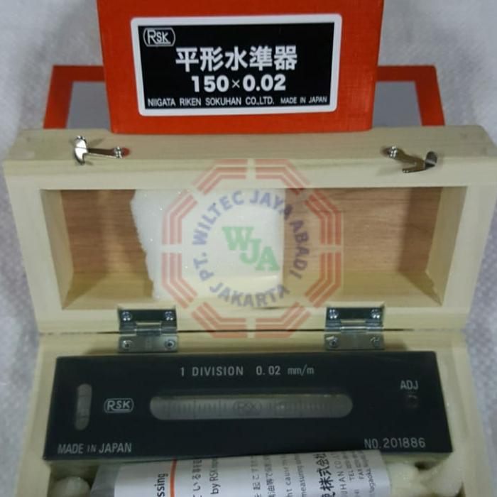 Jual Waterpass RSK (Japan) Precision Flat Level 150 mm / 6" (0.02) - Jakarta Barat - Wiltec Jaya ...