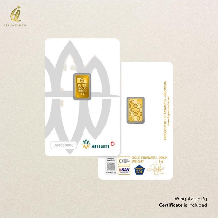 Antam Logo Jual Fg Logam Mulia Emas Antam Certicard New Press Model 5