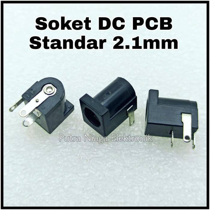 Jual Soket DC PCB / Socket plastik Standar Jack 2.1 Female - Kota ...