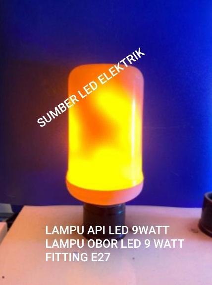 Jual Lampu api led 9 watt lampu obor led 9 watt 220V Fitting E27 ...