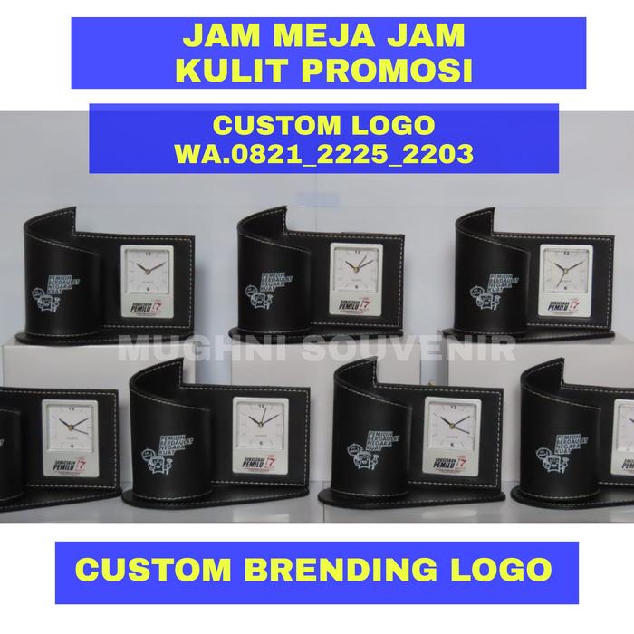 Jual JAM MEJA PROMOSI/JAM CUSTOM LOGO/SOUVENIR JAM MEJA KANTOR ...