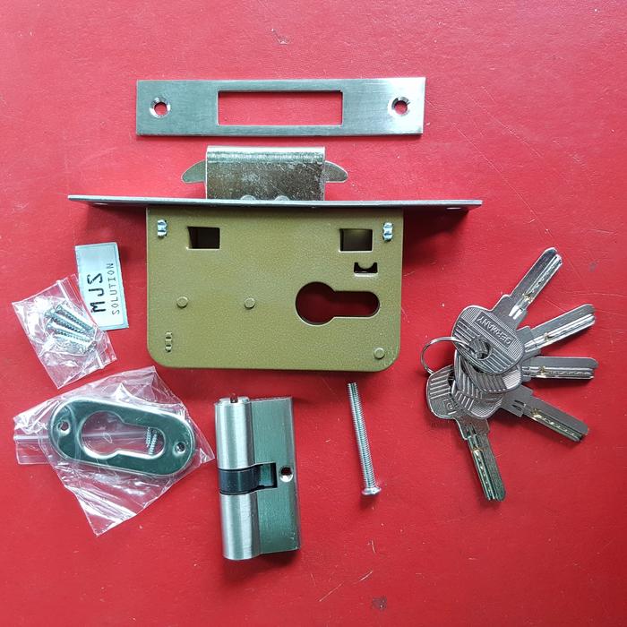Jual LOCK CASE BODY KUNCI PINTU GESER MEKAR SLIDING KOMPUTER MORTISE ...