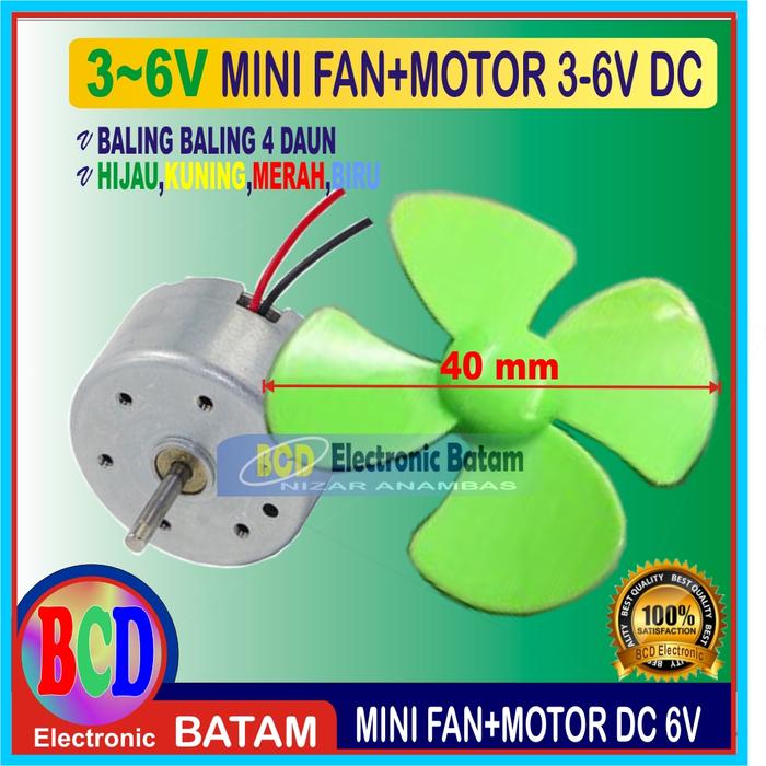 Jual Kipas Mini 3-6V DC, Mini Fan Motor Pemadam Api Miniatur Arduino ...