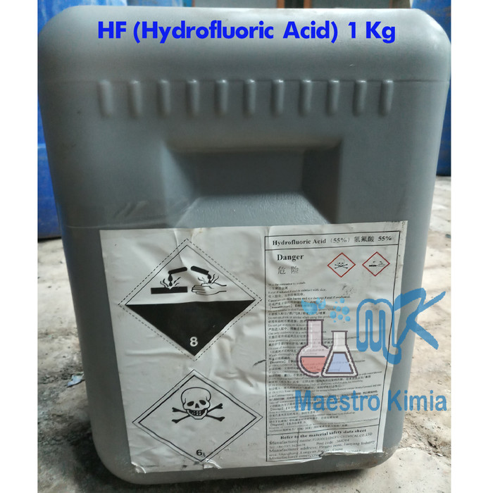 Jual Hydrofluoric Acid / HF kadar 55% 1 Kg - Kota Depok - Maestro Kimia ...
