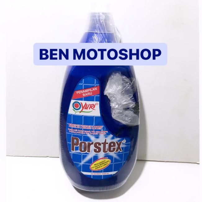 Jual Yuri Porstex 1L 1 Liter 1000ml 1000 ml - Botol Biru Pembersih ...