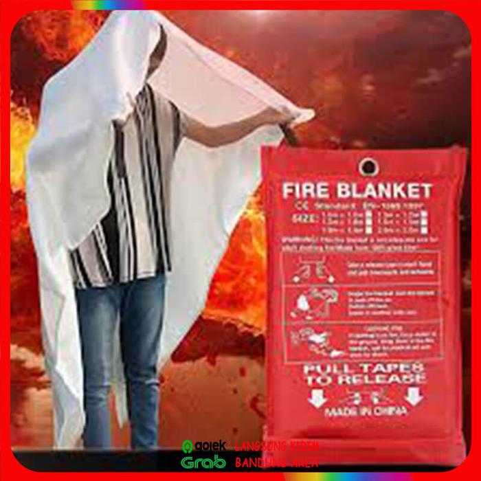 Jual Kain Selimut Alat Pemadam Kebakaran - FIRE BLANKET 1.8 M x 1.8 M ...