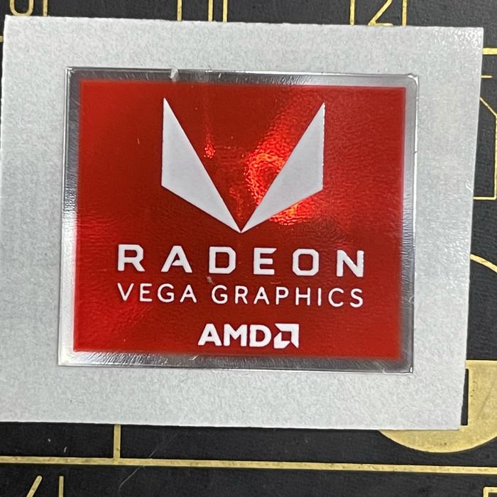 Jual Sticker stiker logo AMD Radeon VEGA Graphic ori thn 2020 - Kota ...