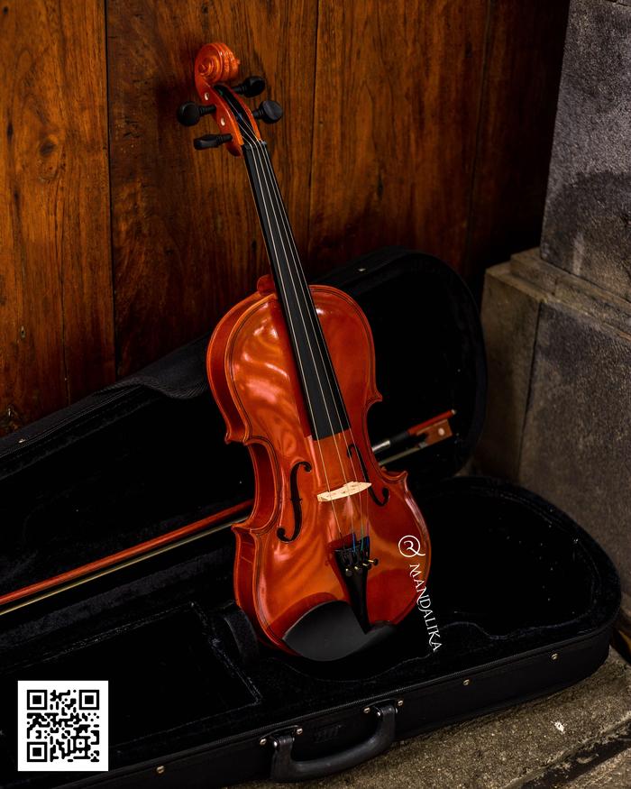 Jual Biola Akustik 4/4 Premium Mandalika Fullset Hardcase, Bow, Rosin ...