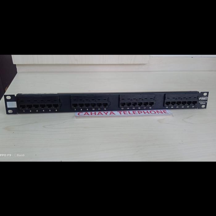 Jual Patch Panel AMP CAT5, 24 Port Patch Panel - Jakarta Pusat - Cahaya ...