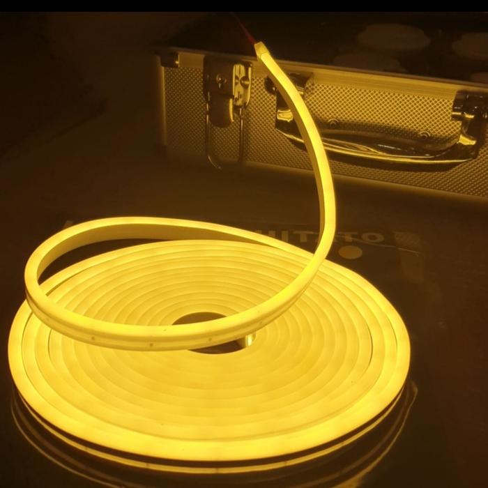 Jual Lampu led neon flex 12v 12 volt paket 5m 5 meter led strip neon ...