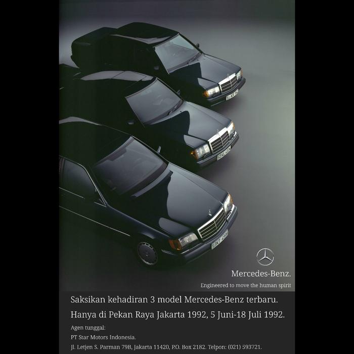 Jual Poster Mercedes-Benz 190E (W201), 300E (W124), 300SEL (W140 ...
