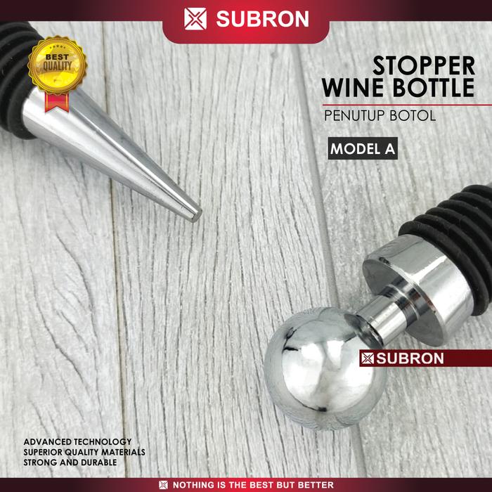 Promo SUBRON Red Wine Bottle Stopper Tutup Botol Wine Whiskey Stainless ...