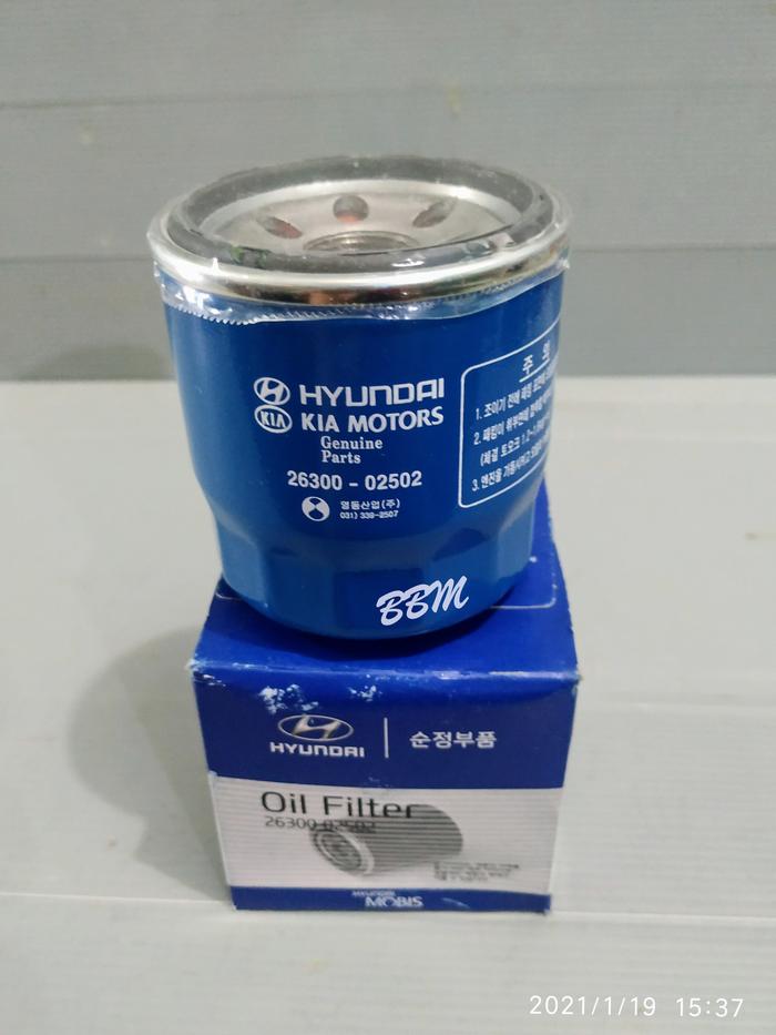 Jual 26300-02502 FILTER OLI / OIL FILTER - HYUNDAI - KIA - ORIGINAL ...