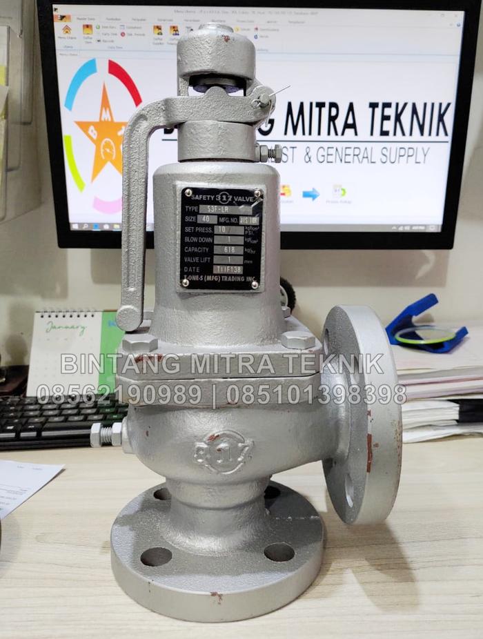 Jual SAFETY VALVE 317 S3F-LR 10K CAST IRON WITH LEVER 1 1/2" - Kota ...