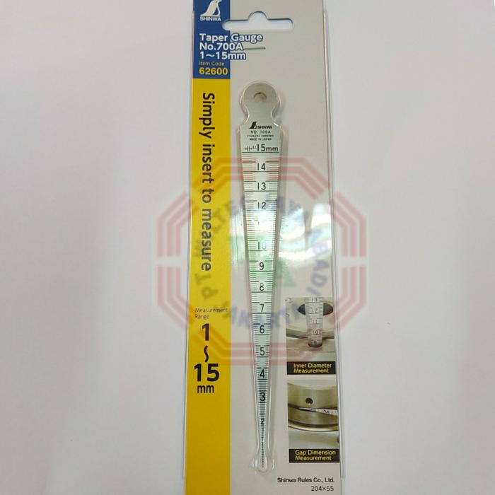 Jual Taper gauge SHINWA No.700A ( 1 - 15 mm ) - Jakarta Barat - Wiltec ...