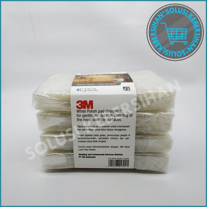 Jual Sabut Cuci Piring Putih ( 3m White Polish Pad ) Solusi Kebersihan ...