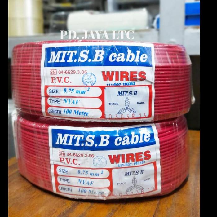 Jual Mitsuba Kabel Listrik Serabut NYAF 0.75 mm 100 Meter - Hitam - Jakarta Barat - PD Jaya ...