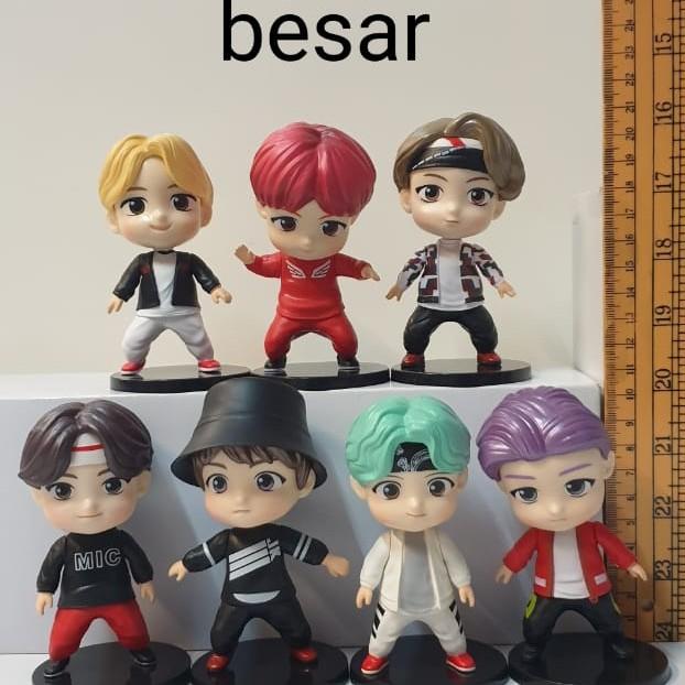 Promo Action Figure KPOP Idol BTS Big Size Set isi 7 / Jumbo Tiny Tan BT21 - DUDUK - Jakarta ...