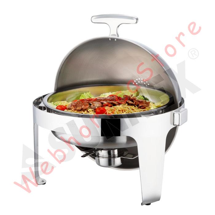 Jual Sunnex Round Roll Top Chafing Dish 6.8L/ Prasmanan Stainless ...