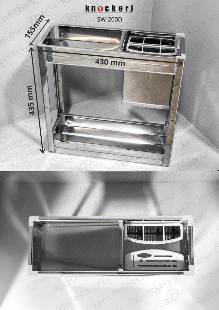 Jual STAINLESS STEEL 304 DRAWER BASKET / SW / KNOCKERS INDONESIA - SW ...