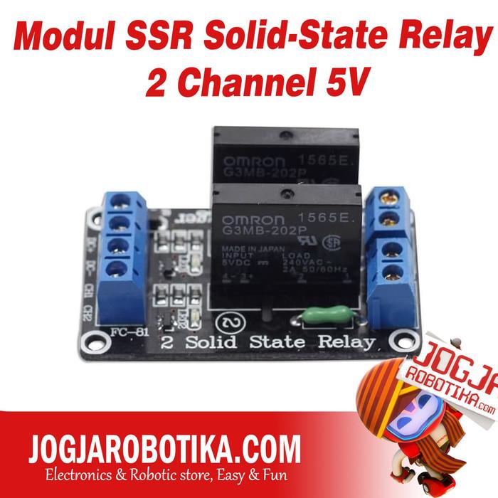 Jual Modul SSR Solid State Relay 2 Channel 2Ch Chanel 5V for Arduino ...